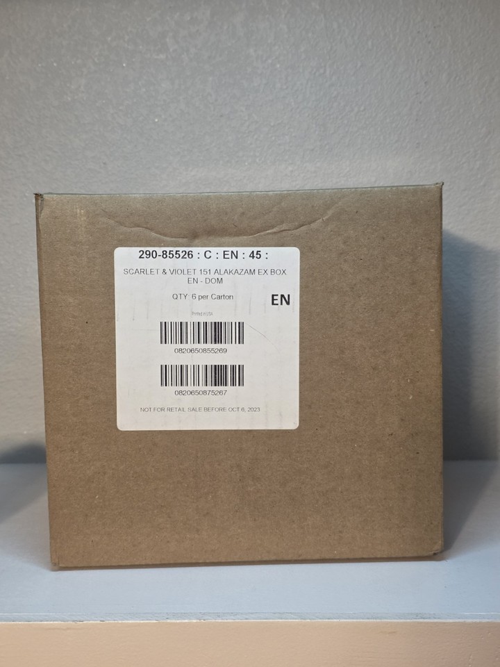 Pokemon 151 Alakazam EX Collection Box Sealed Case | eBay