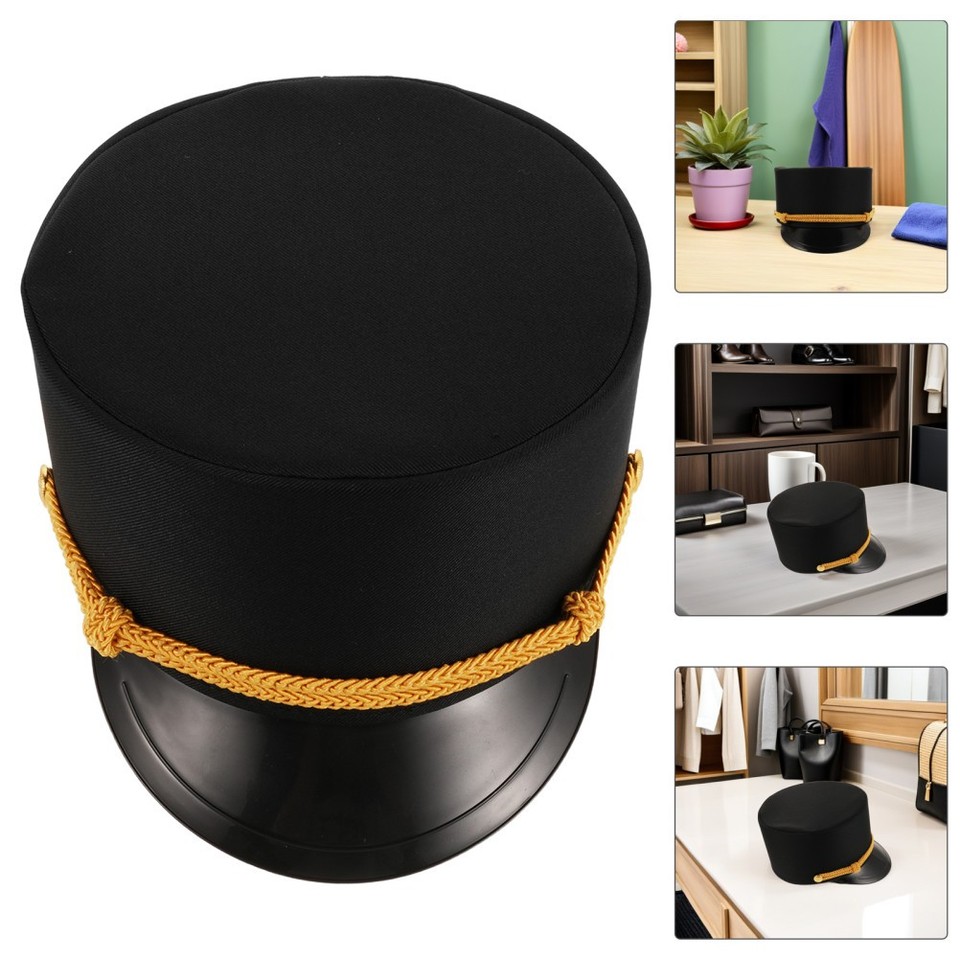 Train Conductor Costume Hat - Railroad Engineer Hat for Women Men ...