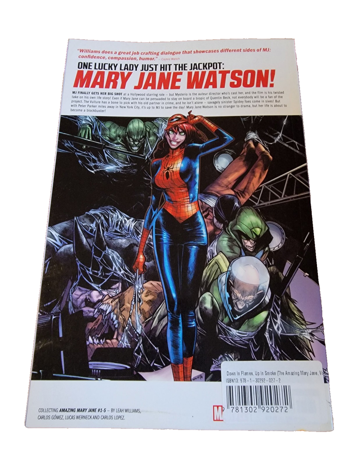 THE AMAZING MARY JANE DOWN WITH FLAMES, UP IN SMOKE ~ MARVEL TPB NEW ...
