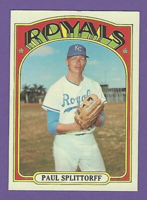 1972 Topps - #315 Paul Splittorff - Kansas City Royals - ExMt+ | eBay
