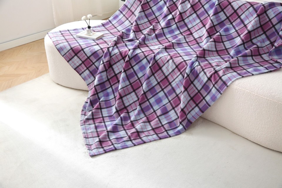 Tartan Fleece Blanket, Sofa Throw, Bed Throw Over, Cover EXTRA Large ...