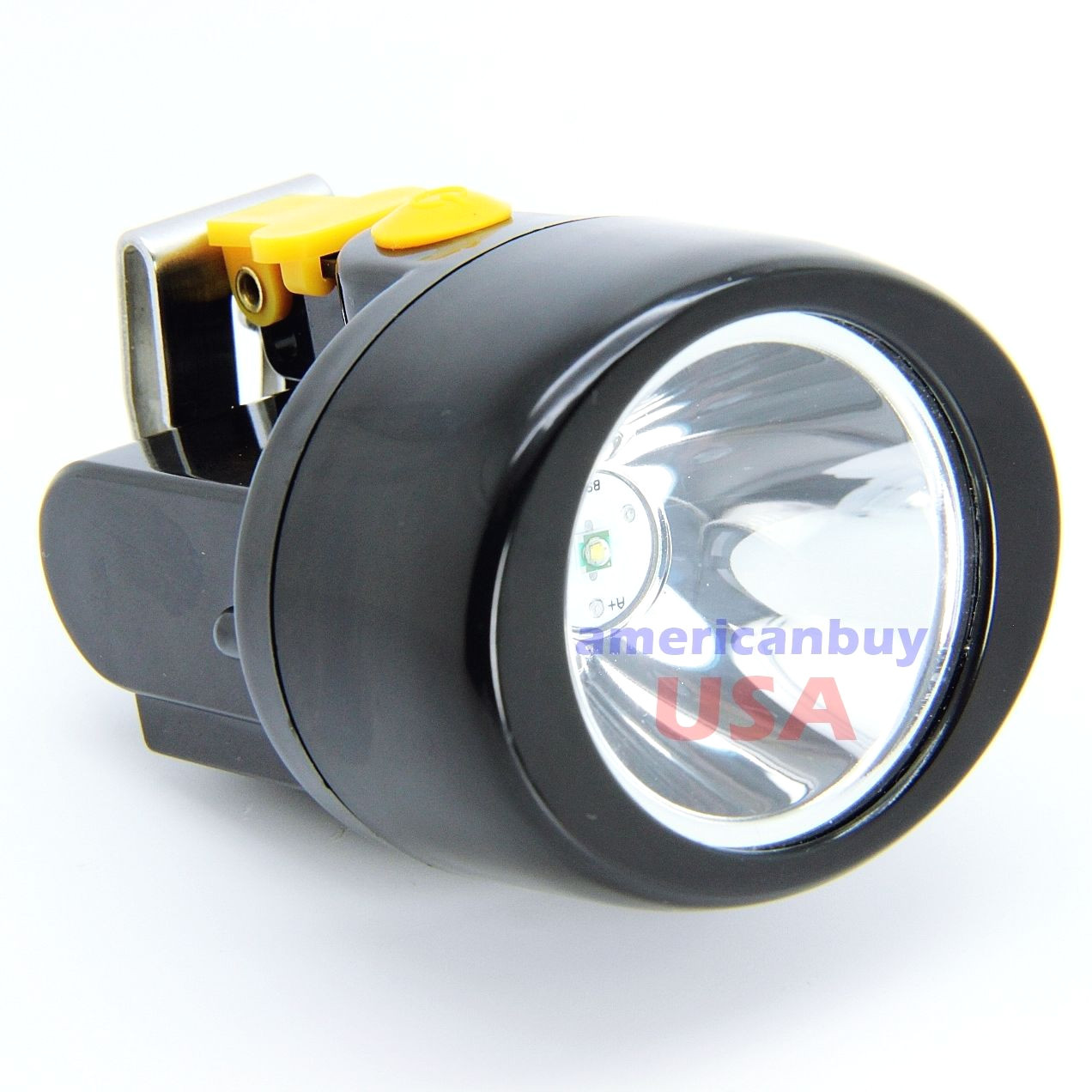 Lithium LED Light Head Lamp Mining Lamp Miner Camping Hiking Fishing ...