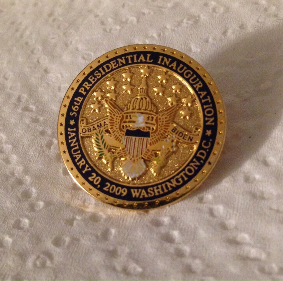 3 OBAMA 2009 INAUGURATION PINS BARACK BIDEN WASHINGTON CAPITAL DEMOCRAT ...