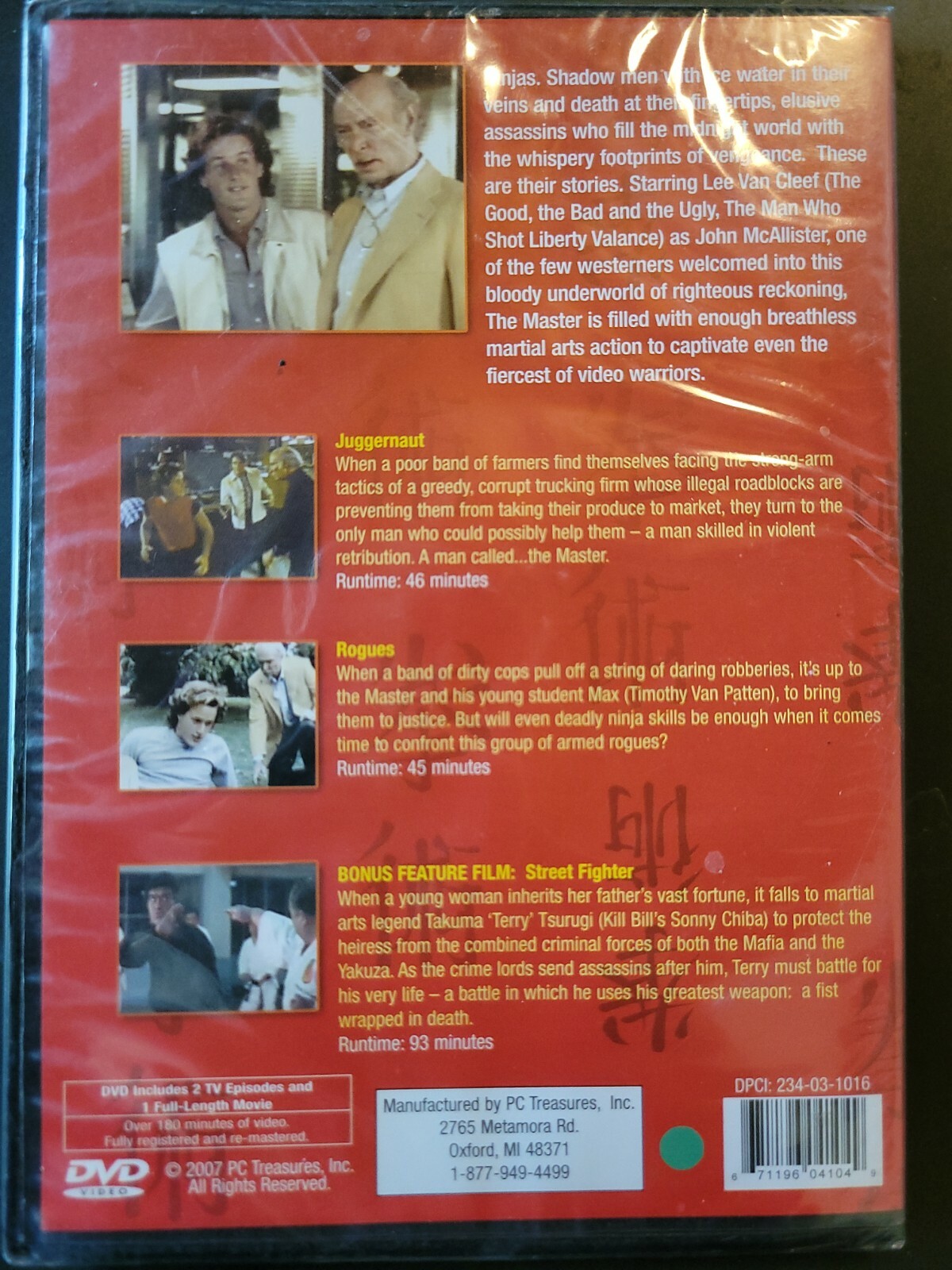 THE MASTER TV Show & STREET FIGHTER Movie Kung Fu DVD Sonny Chiba Lee ...