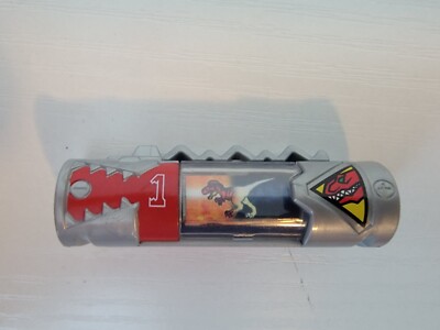 POWER RANGERS DINO CHARGE CHARGER 1 TYRANNOSAURUS REX GRAY RED WHITE ...