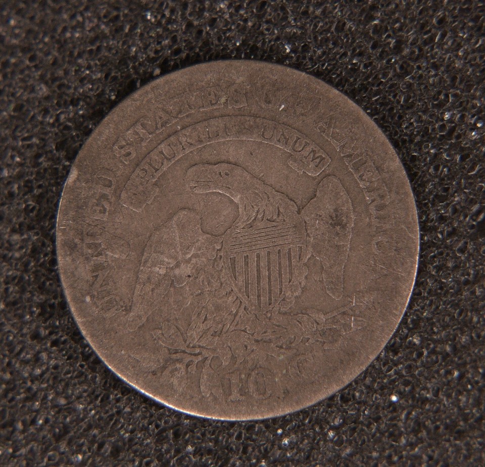 1820 Capped Bust Dime Small O Type Large Dentils G Good Ten Cent Piece ...