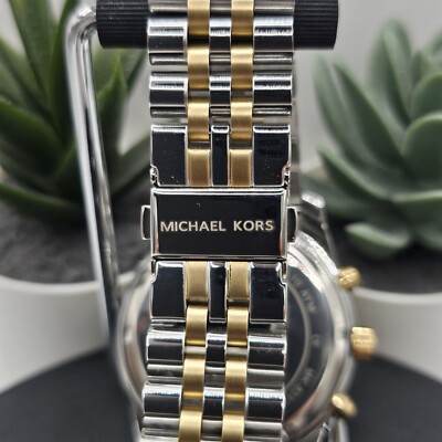 Michael Kors Men's Watch MK8344 Quartz 10ATM - Silver/Gold Michael Kors Men's Watch MK8344 Quartz 10ATM - Silver/Gold