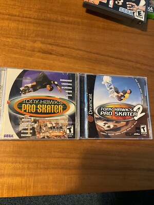 Tony Hawk's Pro Skater 1 & 2 Sega Dreamcast Video Game Complete ...