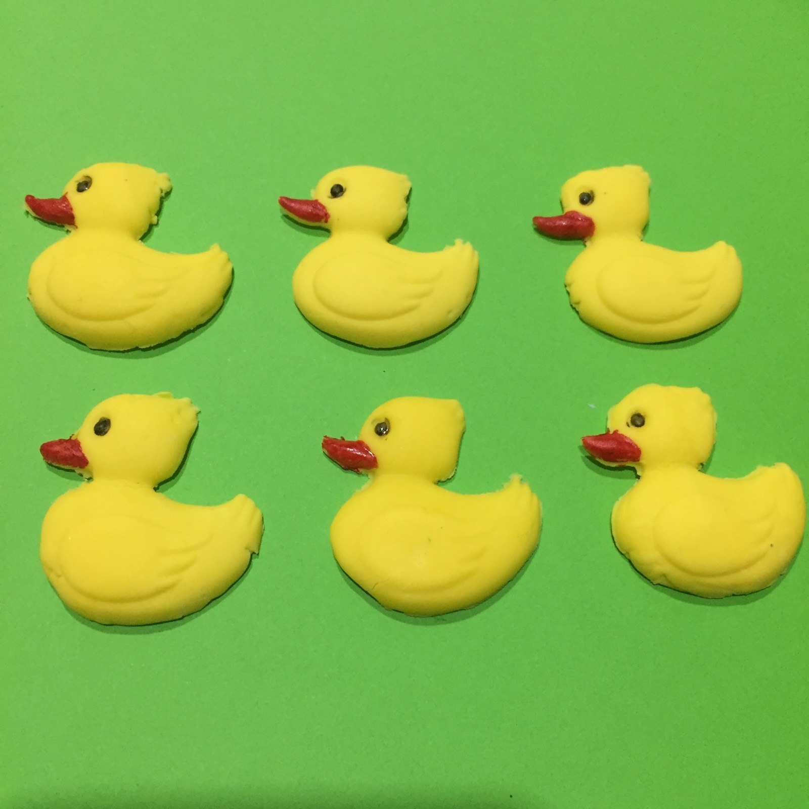 Edible Sugar Ducks Cake, Cupcake Decorating Topper X 6 | eBay