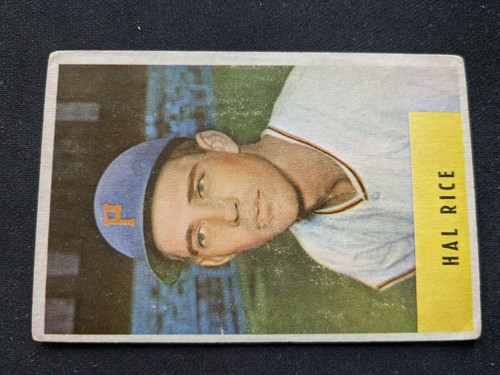 1954 Bowman Baseball Card # 219 Hal Rice - Pittsburgh Pirates (VG) | eBay
