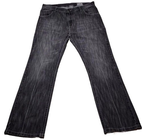 Dodeca Premium Denim Hip Hop Wide Leg Large Pocket Jeans, Men's Size ...