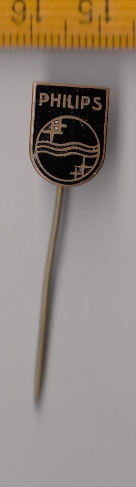 Vintage PHILIPS RADIO TELEVISION LOGO stick pin badge brooch 1960s ...