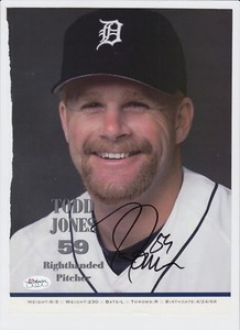 TODD JONES DETROIT TIGERS SIGNED 8X11 MAGAZINE PHOTO AUTO AUTOGRAPH JSA ...