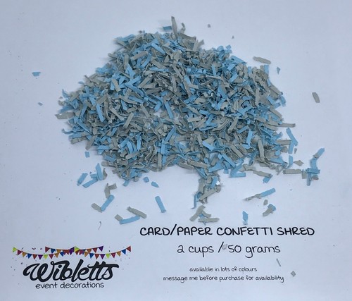 50g/2cups CONFETTI SHRED TABLE SCATTER, PINÃTA FILLER. BABY SHOWER BLUE ...