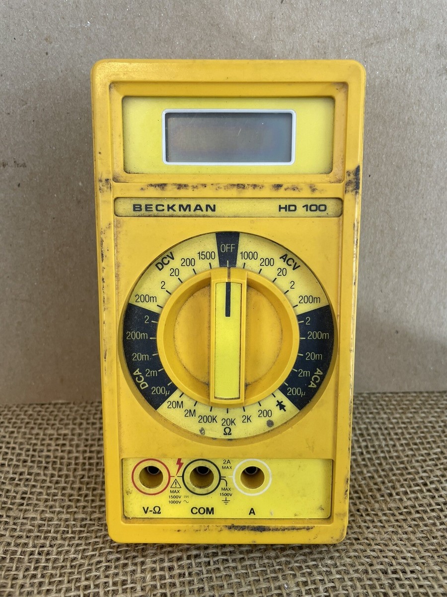 BECKMAN INDUSTRIAL MULTI METER HD100 REPLACEMENT UNIT ONLY, 50% OFF