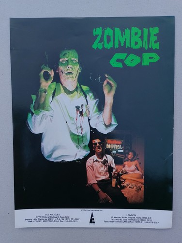 PRESSBOOK HORROR - ZOMBIE COP - SYNOPSIS - HORREUR | eBay