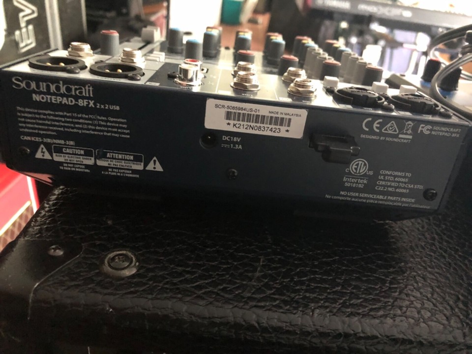 Soundcraft ‎Notepad-8FX 8 Channels Analog Mixer 668705003032| eBay