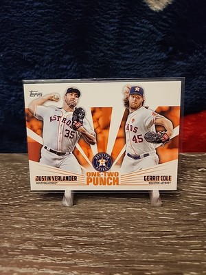 2023 Topps Series 1 #12P-18 JUSTIN VERLANDER/GERRIT COLE One-two Punch ...