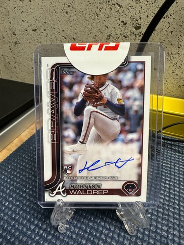 Hurston Waldrep On Card Auto Rookie Flagship Real One 2025 Topps Series ...