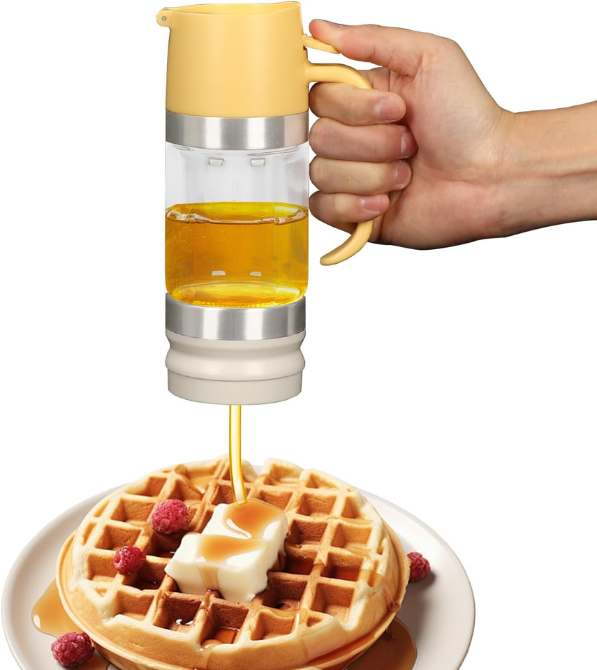 10.65 Oz. No Drip Glass Honey Dispenser Jar Honey Dripper W/ Handle ...