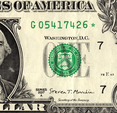 2017 G Star note Fancy Serial Number Regular Run | eBay