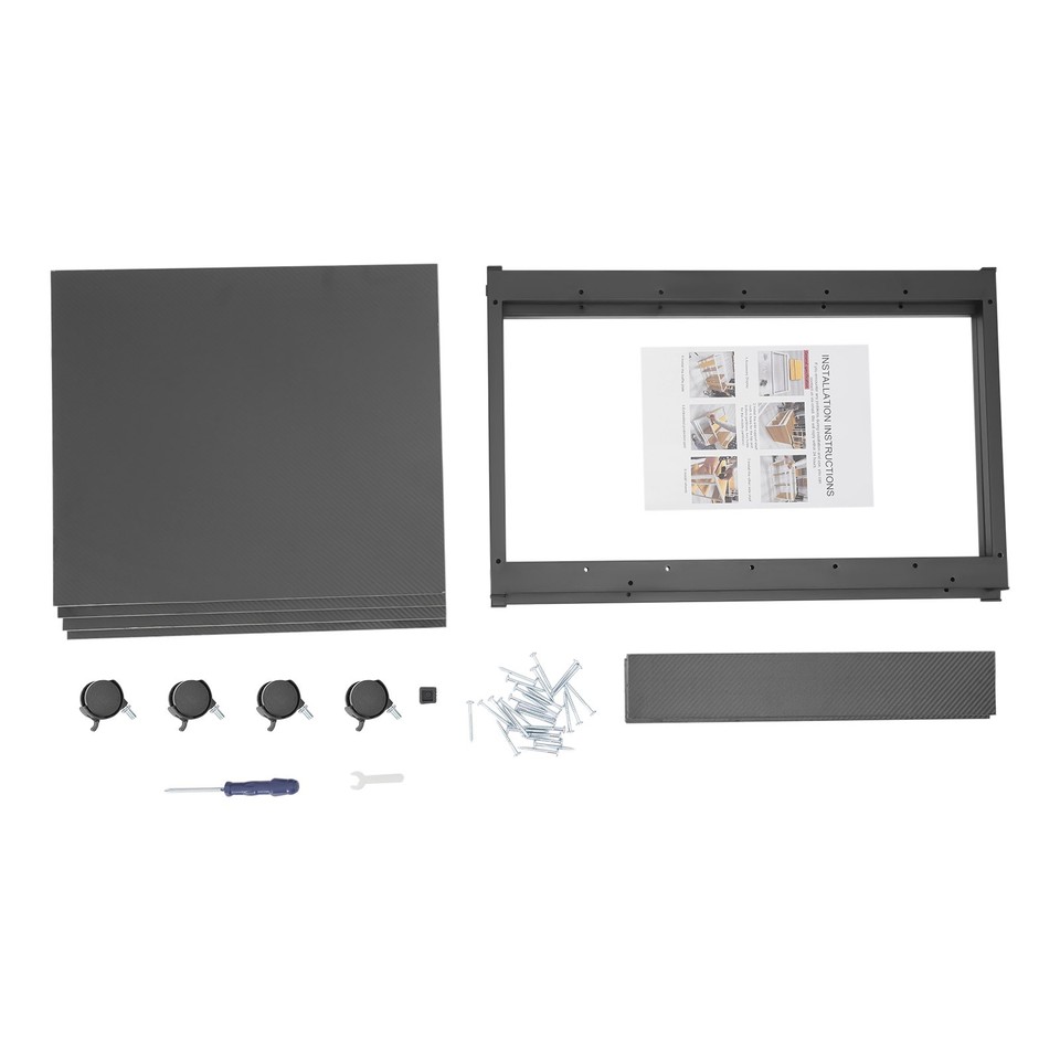 4 Shelf Audio Video TV Media Component Stand Rack AV Equipment Stereo ...