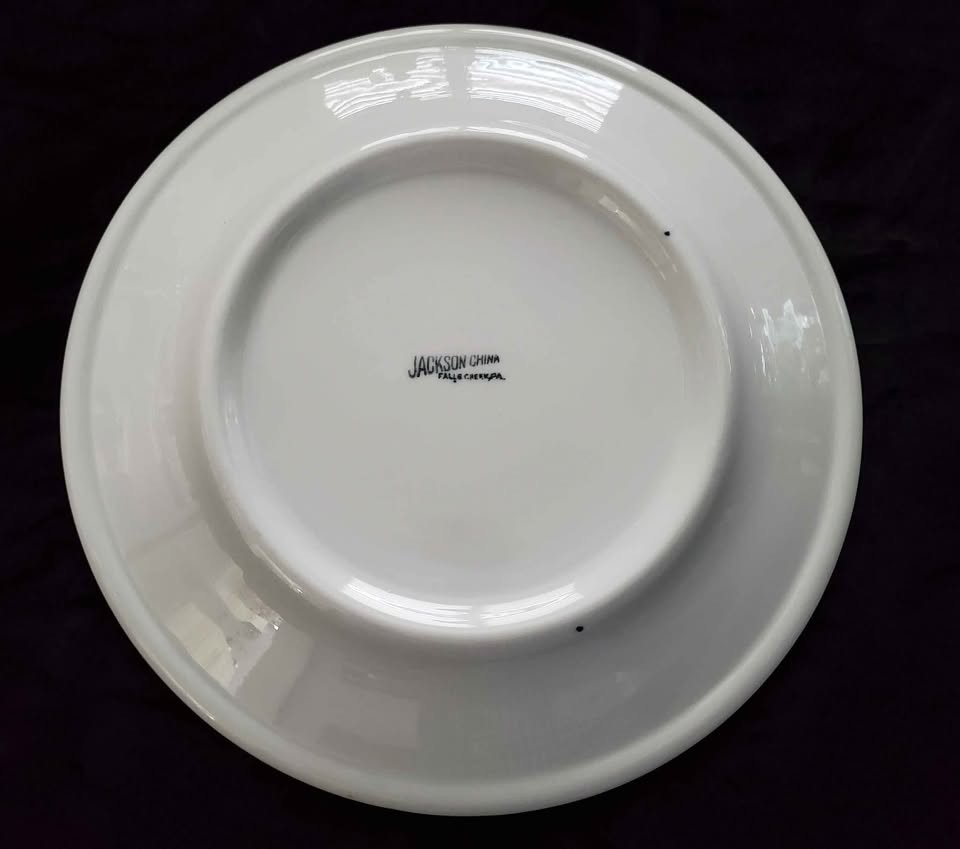 Antique Jackson China Co. Plate-Pure Oil Company Tanker service china 9 ...