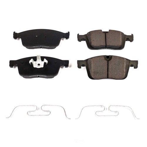 Disc Brake Pad Set-Front Z17 Low-Dust Ceramic Brake Pads with Hardware ...