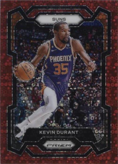2023-24 Panini Prizm - Kevin Durant #5 Red Fast Break Prizm /100 for ...