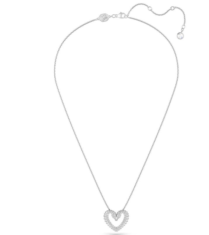 Swarovski Una Heart Pendant Rhodium plated 5625533 for sale online | eBay