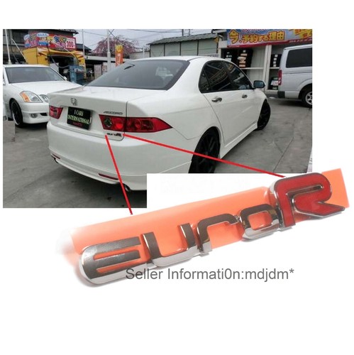 Oem Chrome Euro-R Rear Emblem Badge 75731-SEA-R01 Honda Accord CL7 ...