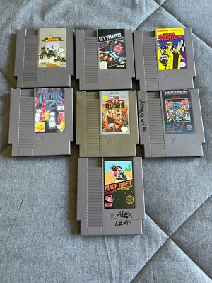 Nintendo NES Games FOR THE PLAYERS - Jackal Tetris More -Tested, Priced ...