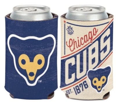 Chicago Cubs MLB Cooperstown retro logo 12oz can cooler koozie | eBay