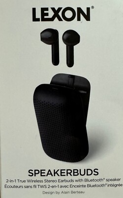 LEXON SPEAKERBUDS EARBUDS PORTABLE SPEAKER HEADPHONES COMBO 2 IN 1 ...