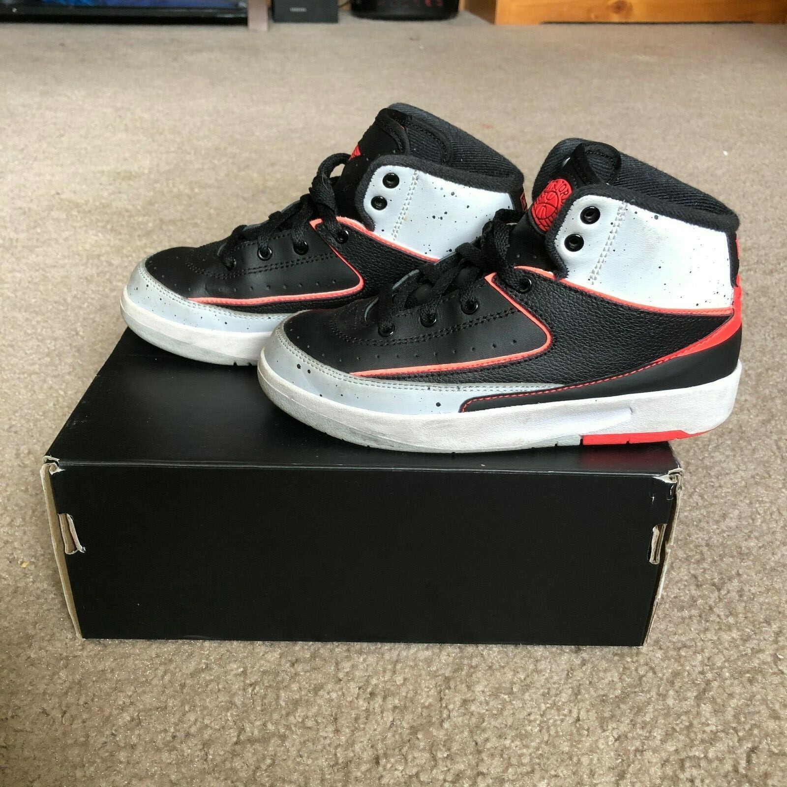 Nike Air Jordan 2 Retro BP Infrared Cement | Kids Siz… - Gem