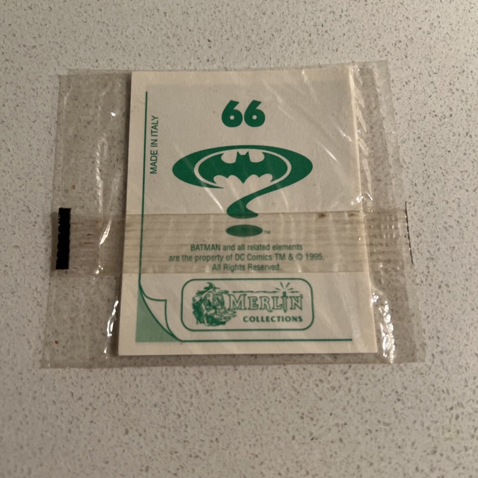 Packet of 6 Batman Forever Movie Merlin 1995 Stickers Sugar Puffs New ...