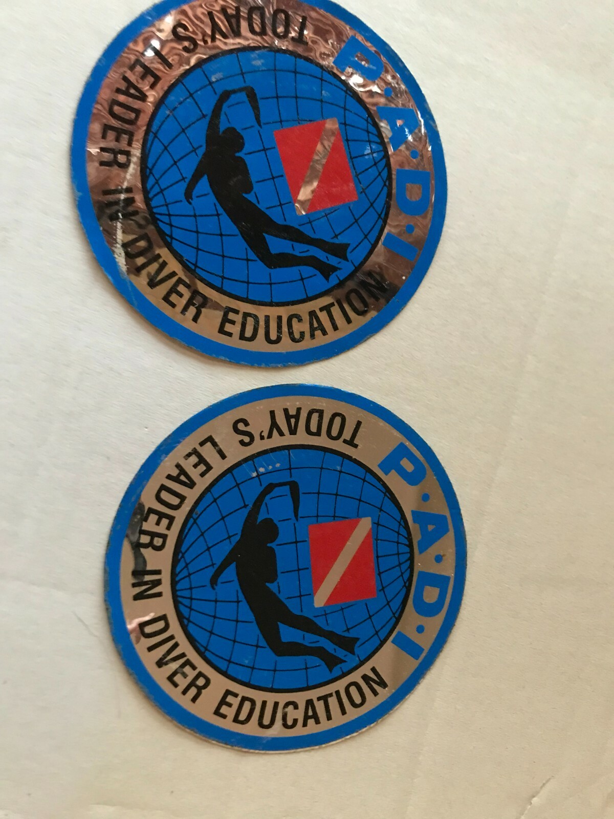 Vintage Set PADI DIVER EMBLEM PATCHES STICKERS Set 6 | eBay