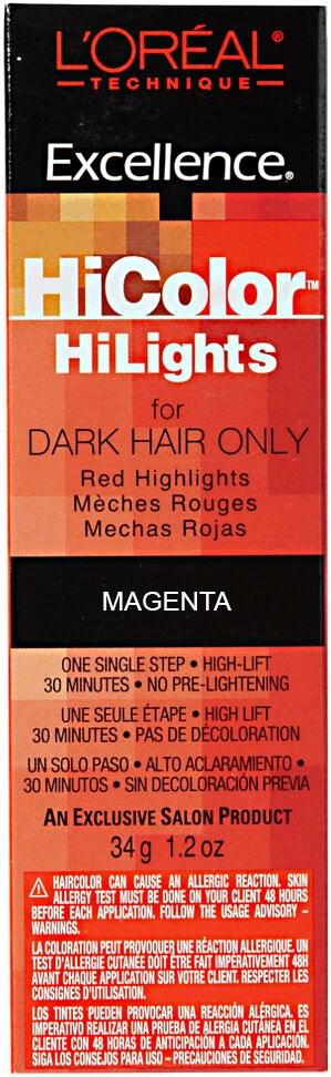 Loreal Hicolor Magenta Before And After
