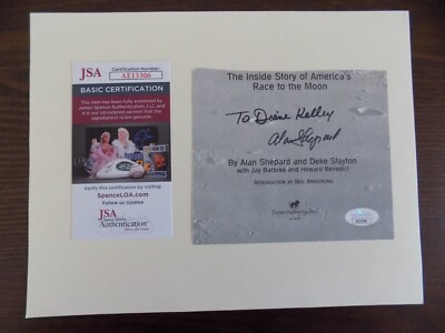 Apollo 14 Alan Shepard Signed Autographed Cut Signature JSA NASA ...