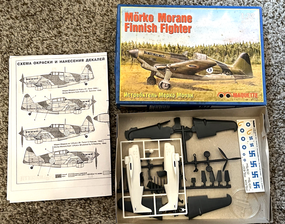 1/72 Scale WWII French Early War Fighter/Recon Aircraft Model Kits 4x ...