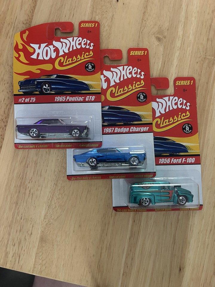 Hot Wheels Classics Series 1 Lot Of 3 GTO Charger And F-100 Panel NOS ...