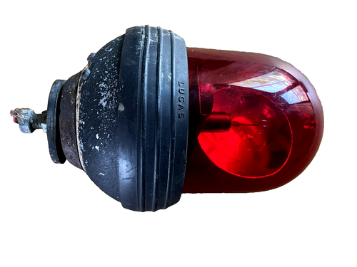 VINTAGE RED LUCAS L678 ROTATING ACORN BEACON BOLT ON CLASSIC VEHICLE ...
