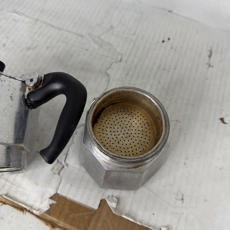 Bialetti Moka Express 1 Cup Pot Stovetop Espresso Maker Silver Made In ...