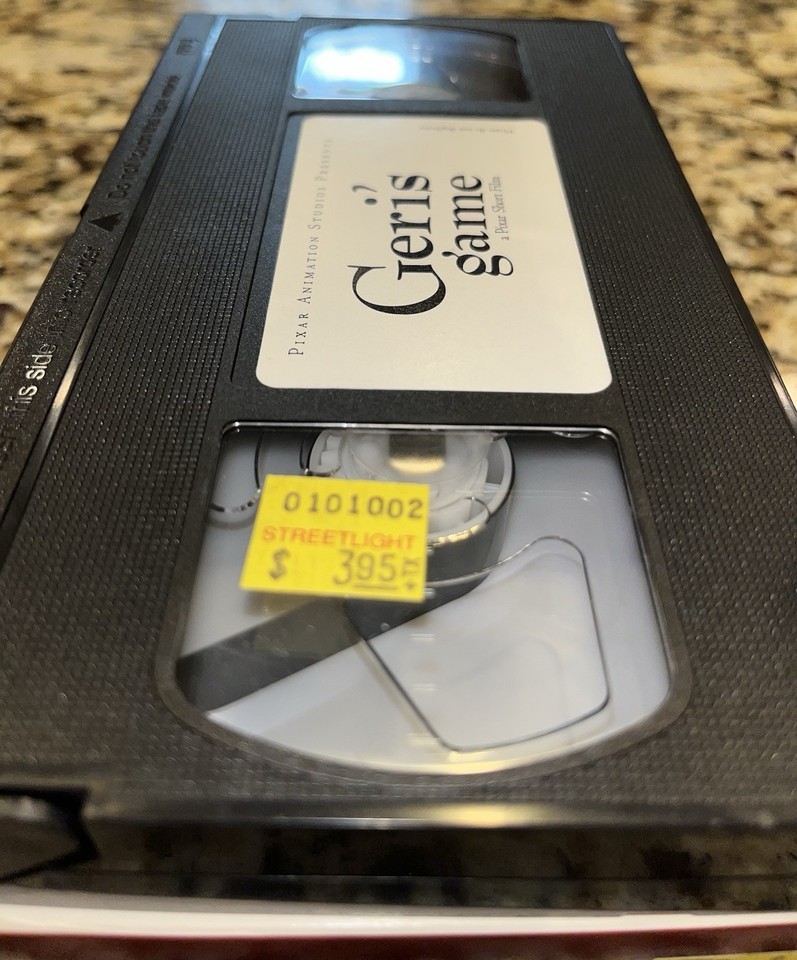 Geri's Game 1998 VHS A Pixar Short Film Pixar Animation Studios | eBay