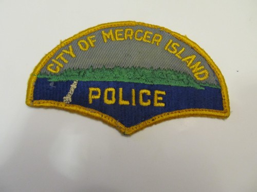 Washington Mercer Island Police Patch Old Cheese Cloth | eBay