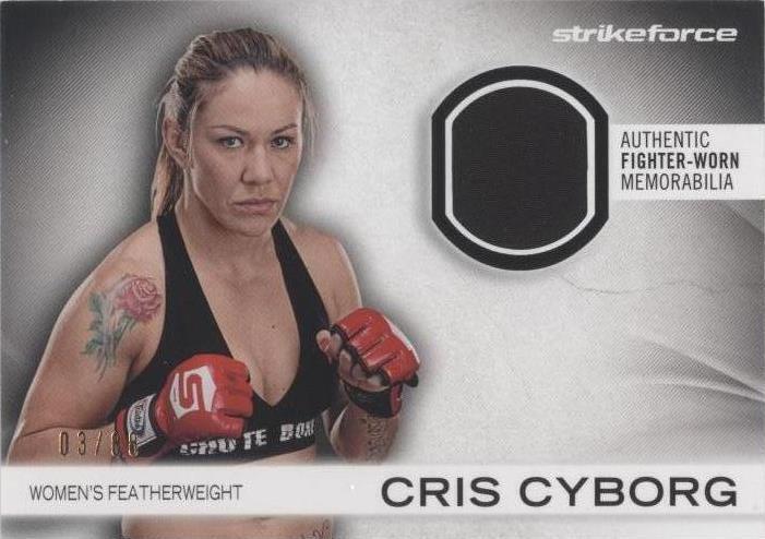 2012 Topps UFC Knockout - Fighter-Worn Memorabilia Cris Cyborg #FG-CC ...