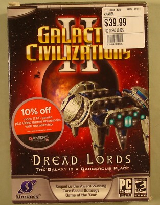 Galactic Civilizations II Dread Lords mashed box PC new sealed | eBay