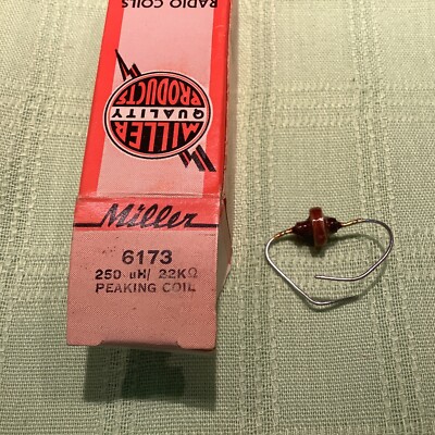 Miller 6173 peaking coil 250 uH 22K ohms (Merit Tv-187) | eBay