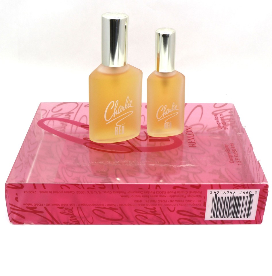 Charlie Red Classic Set for Women Cologne Spray 1.3 oz & .5 oz New in ...