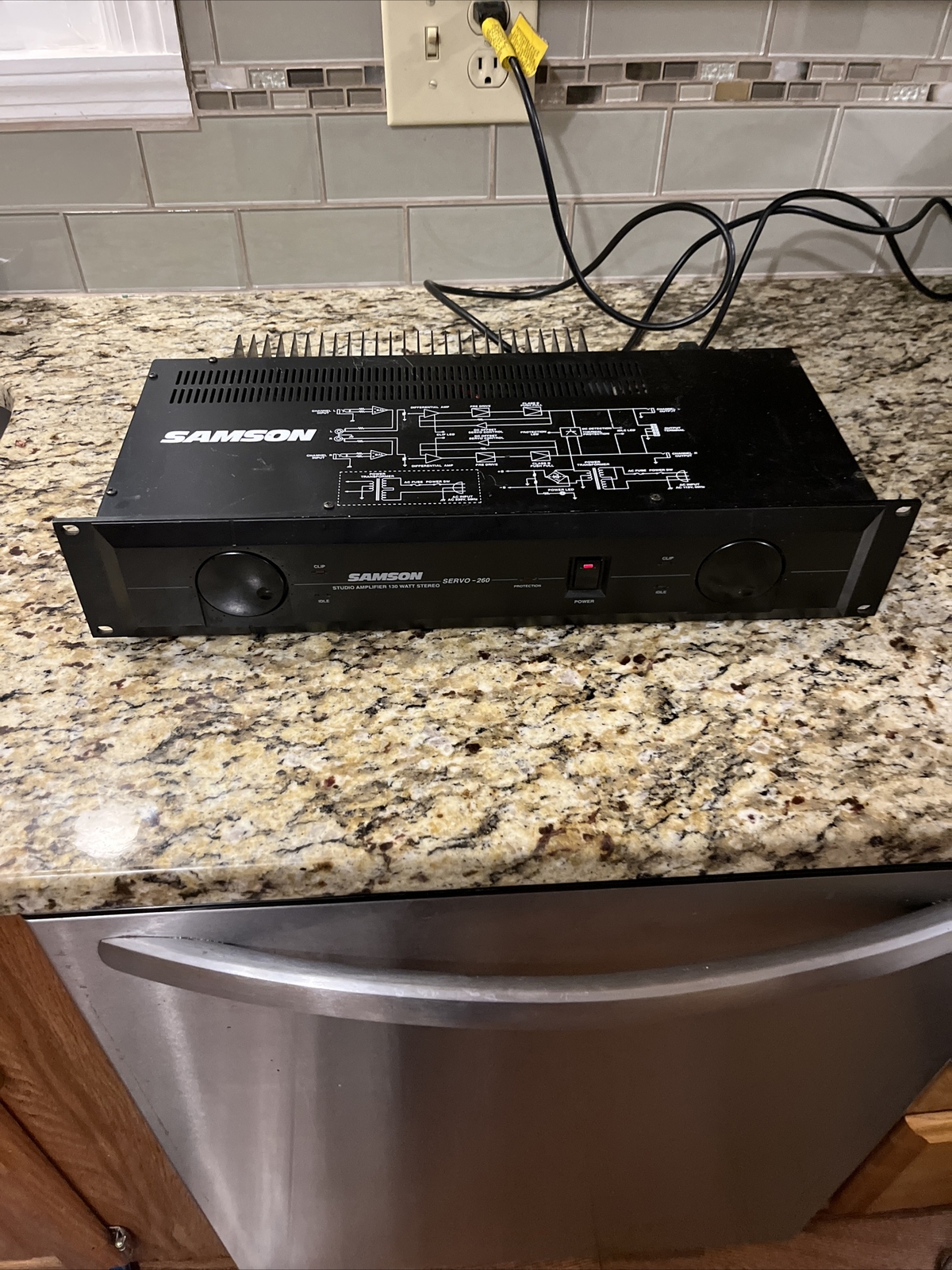 A470 Samson Servo-260 Studio Amplifier 130 Watt Stereo for sale online ...